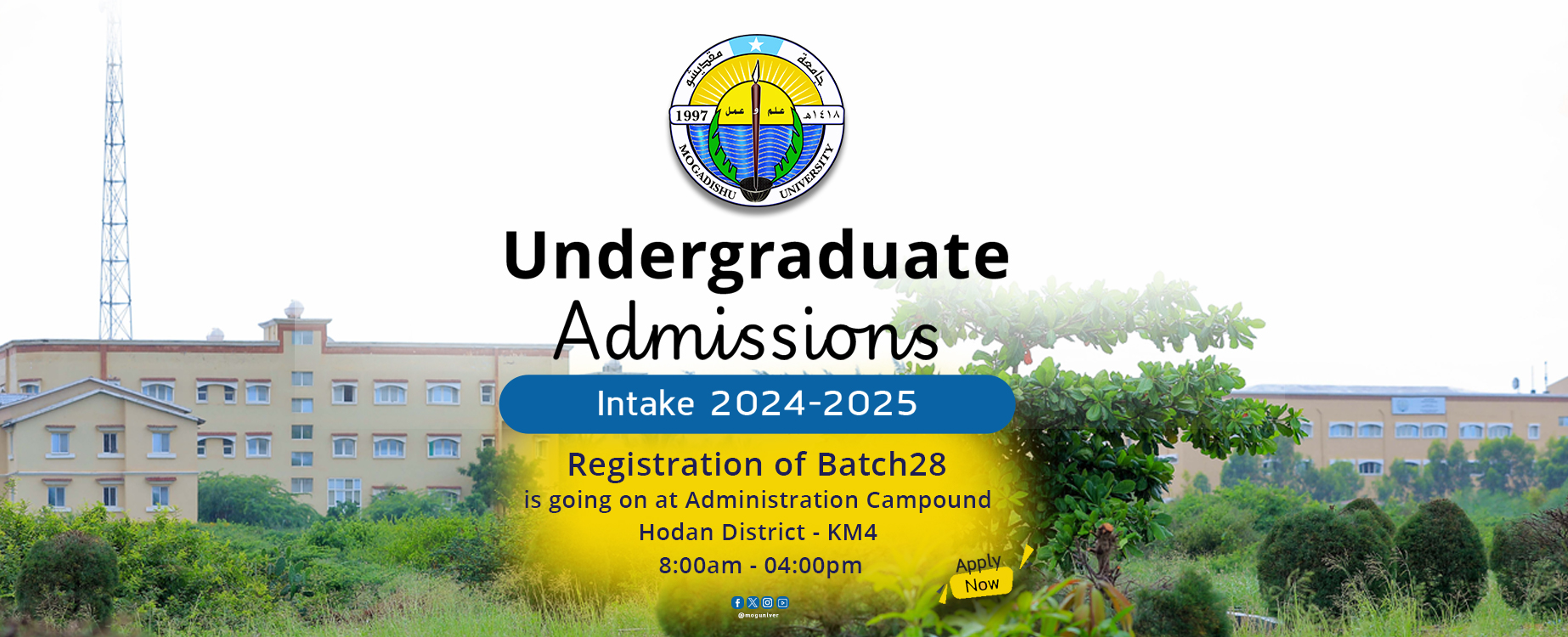 Admission open Slide - Mogadishu University